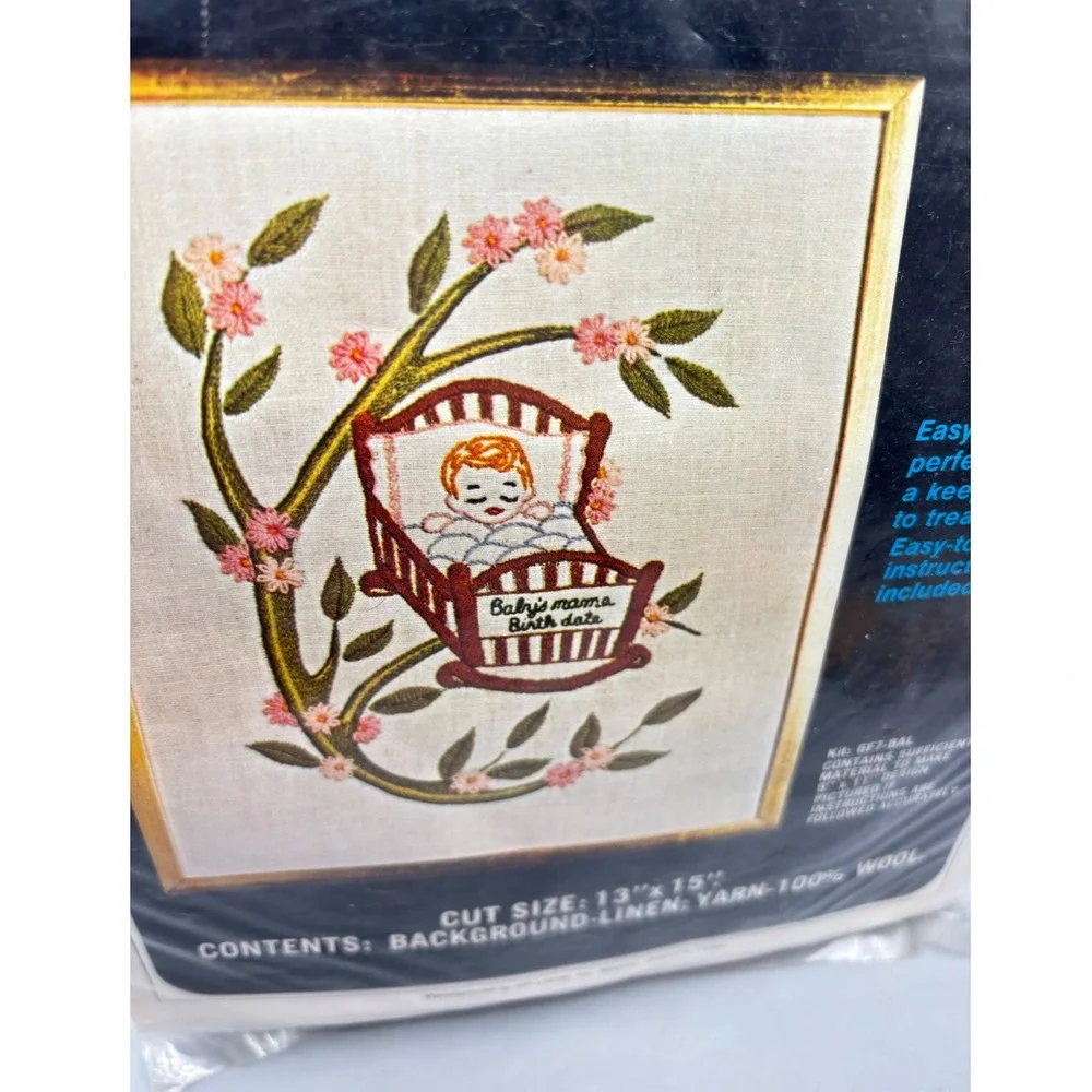 Ana Looney Needleart | Art | Vtg Edna Looney Needleart Kit Baby ...